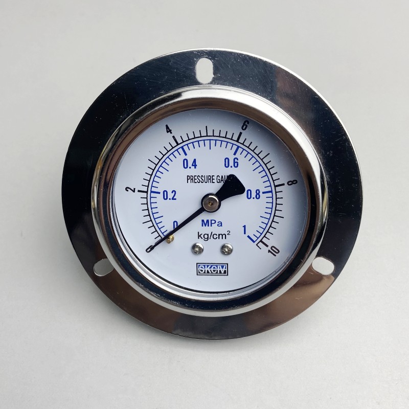 【免開發票】軸向帶邊Y60ZT壓力表真空水壓氣壓10KG/1MPA不銹鋼外殼螺紋1/4PT | 蝦皮購物