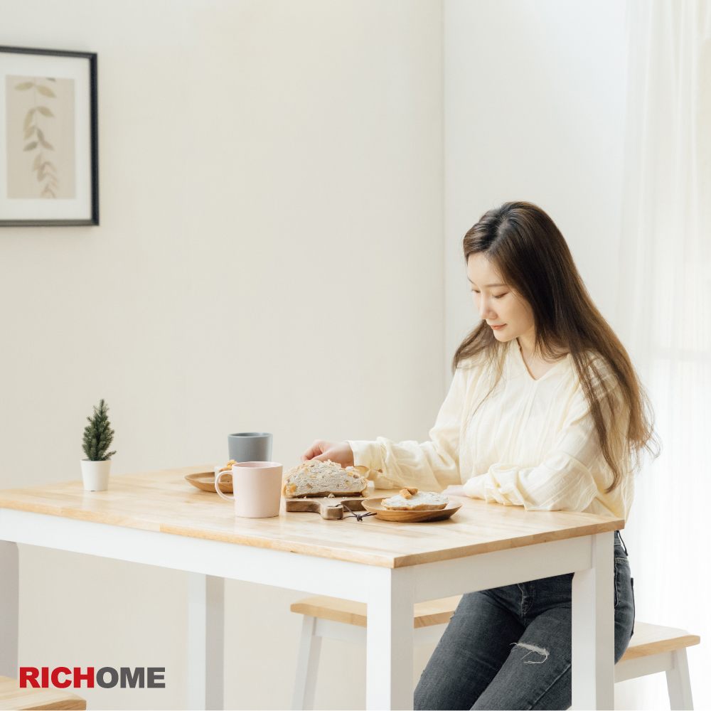 RICHOME 福利品 DS-075 艾莉西亞實木高腳桌椅組 一桌四椅 餐桌椅 餐桌 餐椅 單人椅 餐廳 | 蝦皮購物