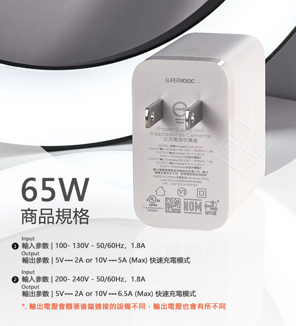 嚴選外框 原廠品質 OPPO Realme 67W SuperVOOC 超級閃充 快充頭 插頭 充電頭 USB 充電器 | 蝦皮購物