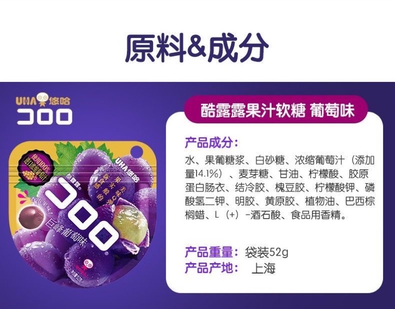 【現貨9.9折】 UHA 悠哈 味覺糖 酷露露 果汁Q糖 日本軟糖 日本糖果 普超軟糖 水果軟糖 90g 噗啾糖 | 蝦皮購物