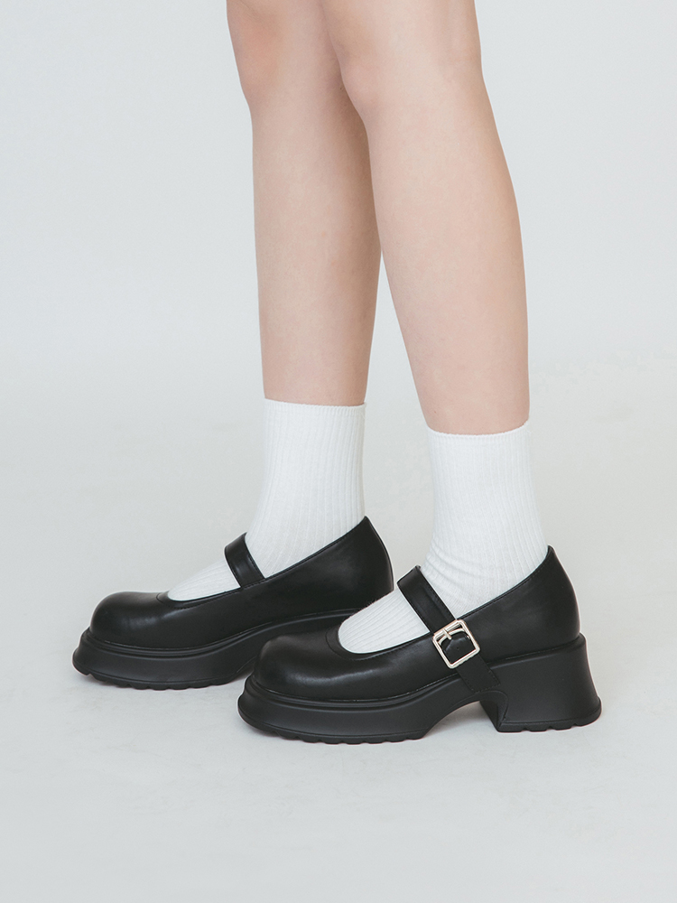 D+AF 瑪莉珍鞋 瑪莉珍 瑪麗珍鞋 [萌系學院輕量厚底圓頭瑪莉珍鞋] 2色 35-43號 大尺碼 | 蝦皮購物