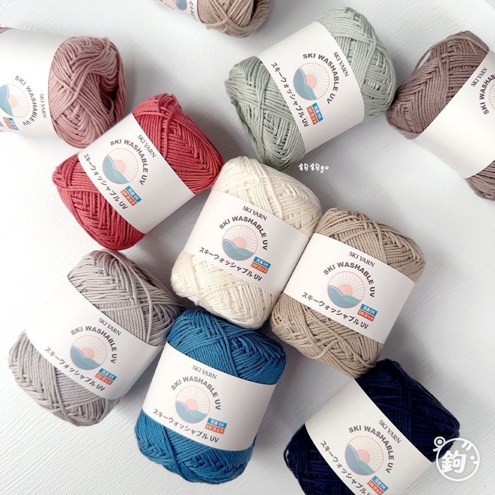 出清特賣 Ski Washable UV 日本抗UV水洗棉紗 SKI YARN 日本製 夏紗背心披肩衣料線 鉤鉤go | 蝦皮購物