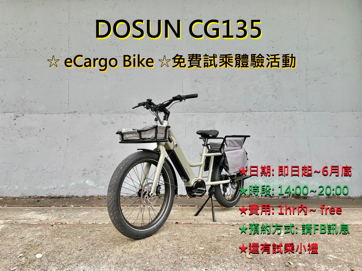 DOSUN CG135 ★ ☆市場最便宜/續航最遠/維修最方便/功能最強~國產品牌的Cargo e+Bike | 蝦皮購物