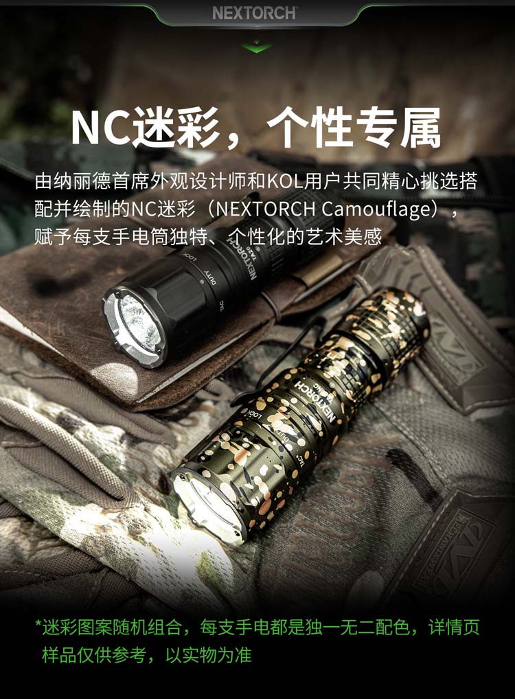 【軍警＆露營裝備專賣】NEXTORCH TA20NC 迷彩版迷你戰術電筒（客製化商品，接單後需等待1-2週左右時間） | 蝦皮購物