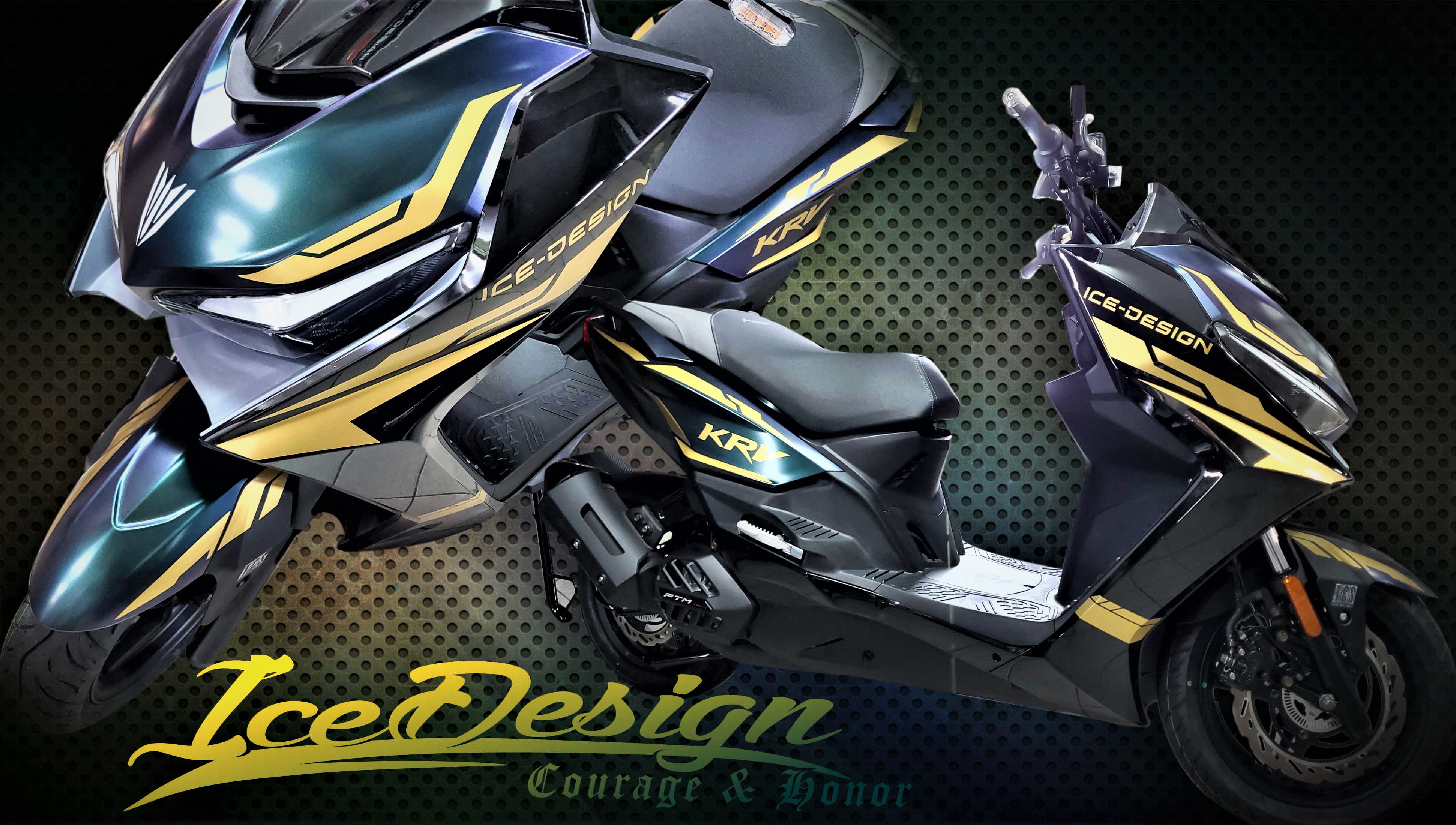ICE彩繪 彩貼 KRV KYMCO KRV180 ROMA 網路限定價機車線條彩貼(DIY)貼紙一套 小ak拉花 | 蝦皮購物