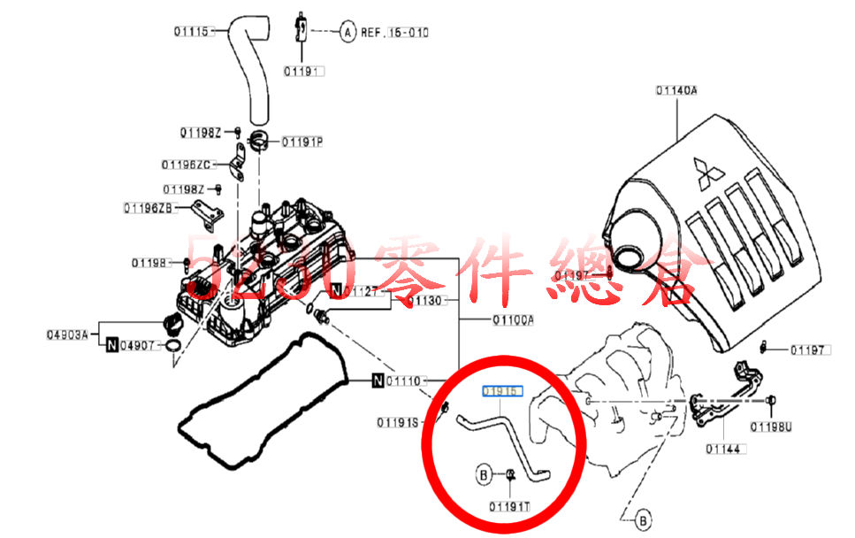 ECLIPSE CROSS 廢氣管 PCV軟管 慢速活門軟管 日本三菱原廠 正廠件 | 蝦皮購物