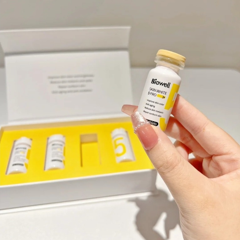 新加坡Biowell SKIN WHITE 5 PROS 七老闆推薦 官方正品 56粒/盒 小楊哥 | 蝦皮購物