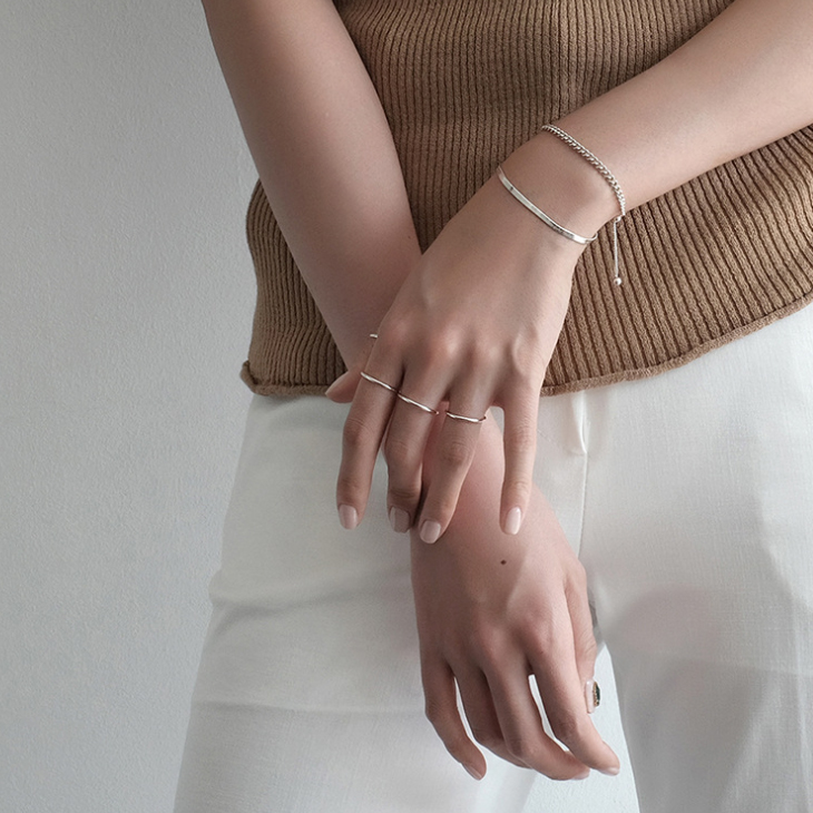 S925純銀1.2mm極簡線戒尾戒簡約戒指R001 | 蝦皮購物