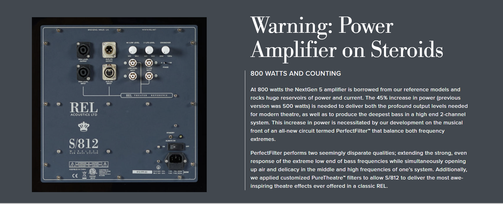REL S/812 主動式超低音 800W 雙單體 公司貨 日月音響 | 蝦皮購物