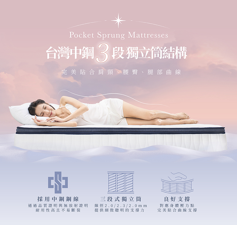 輝葉良品 星夢床 PLUS (床墊/涼感/泡棉/乳膠/獨立筒/透氣)HYG-504 | 蝦皮購物