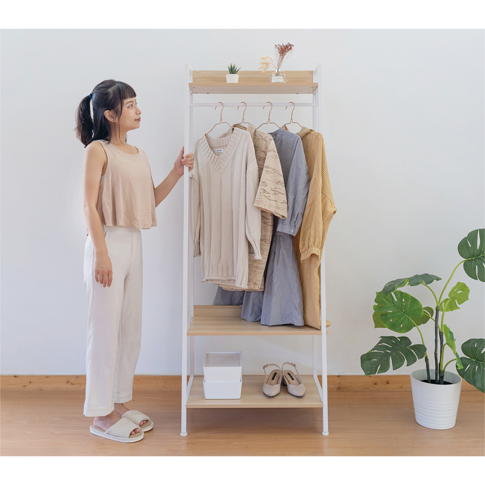 RICHOME 福利品 WA-223 凱德琳小衣櫥架 置物架 玄關 掛衣架 開放式衣櫥 更衣室 衣帽間 衣帽架 近全新 | 蝦皮購物