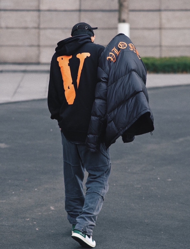 [TPAC] 🇺🇸 超限量 VLONE KNITTED PUFFER JACKET 刺繡羽絨夾克外套 | 蝦皮購物