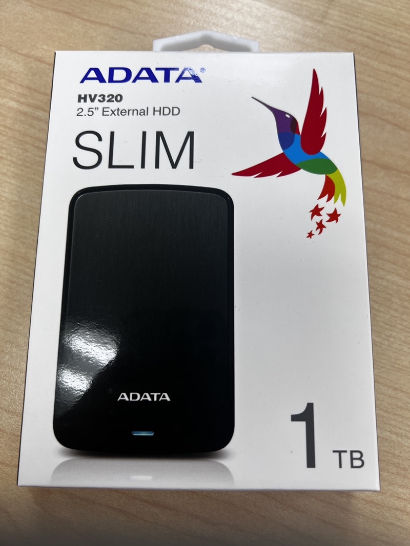 【ADATA 威剛】HV320 1TB 2.5吋外接式硬碟 黑色 | 蝦皮購物