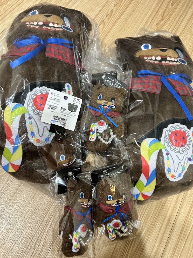 🇯🇵日本代購🇯🇵大阪環球影城 2024萬聖節限定 hami kuma 恐怖提姆熊 吊飾 娃娃 現貨 | 蝦皮購物