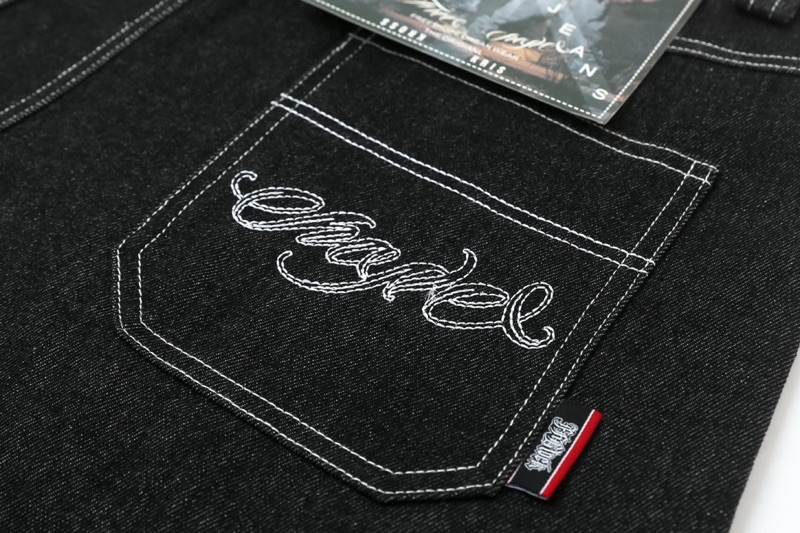 【奇卡諾重磅牛仔褲B059】美式風格 美式穿搭 西岸 西岸字體 重磅 牛仔褲 奇卡諾 chicano 六分褲 | 蝦皮購物