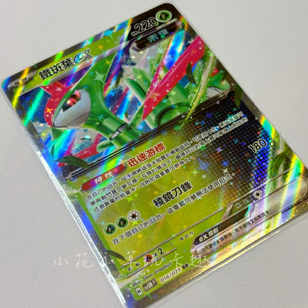 *小花小草* 鐵斑葉ex RR 中文版 sv5M PTCG 寶可夢 016/071 異度審判 | 蝦皮購物