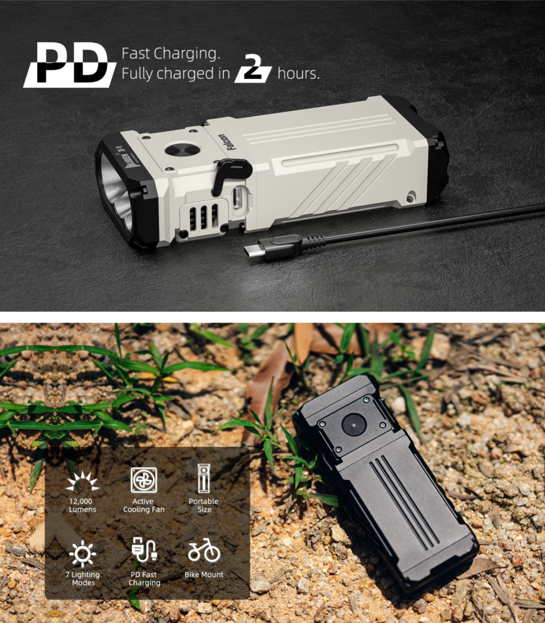 WUBEN X-1 Falcon 12000流明 303米射程 高亮泛光小鋼炮 強光EDC手電筒 X1 | 蝦皮購物