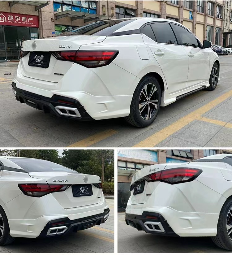 Nissan Sentra B18 14代Sentra改裝GF戰鬥版 空力套件 包圍 前唇 側裙 後唇 大包圍前鏟後唇側 | 蝦皮購物