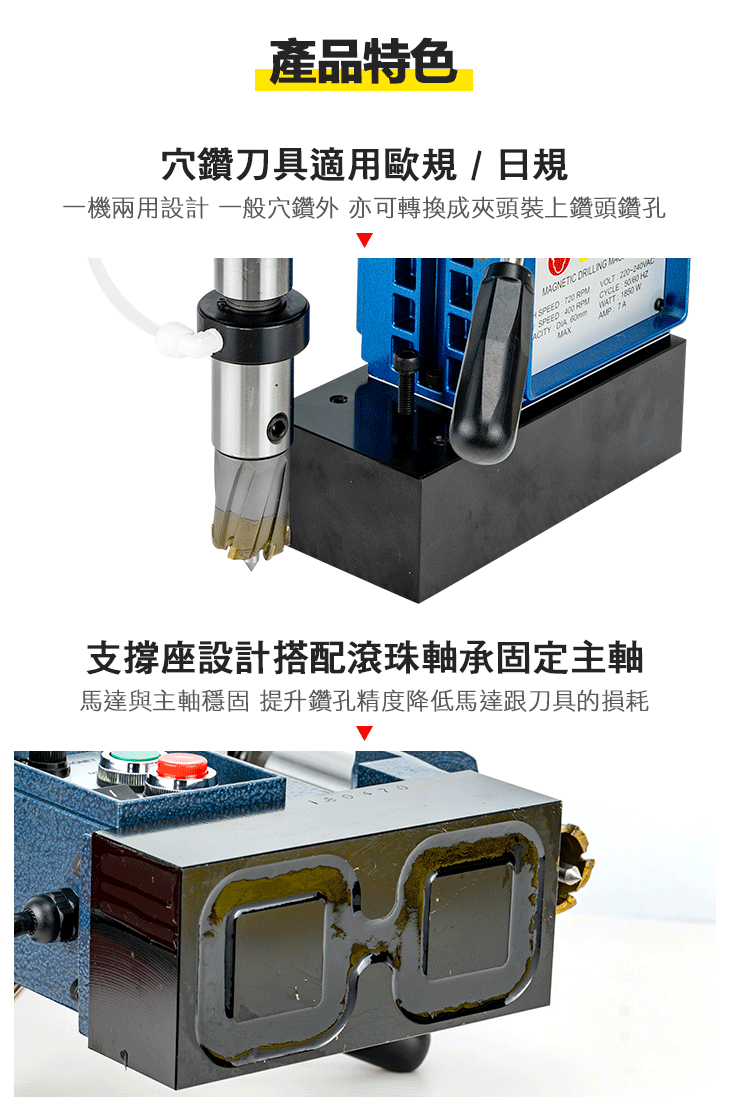 WIGA 威力鋼 WG-6625S 攜帶型磁性鑽孔機[深孔穴鑽,洗孔機] | 蝦皮購物