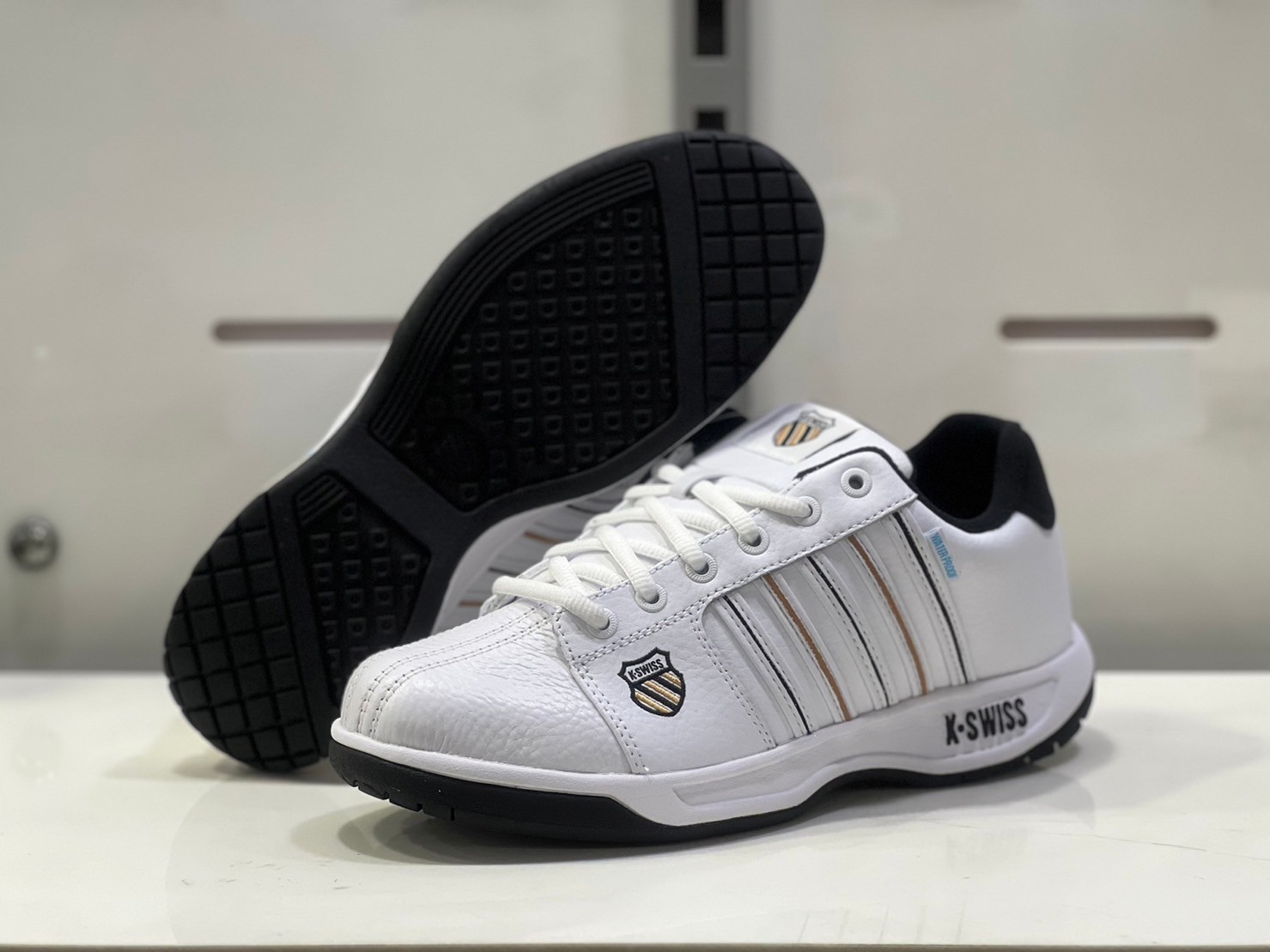 K-SWISS 男 平底鞋 美式休閒鞋 皮革 工作鞋 防水Eadall 台灣公司貨 06781137現貨 原價3280 | 蝦皮購物
