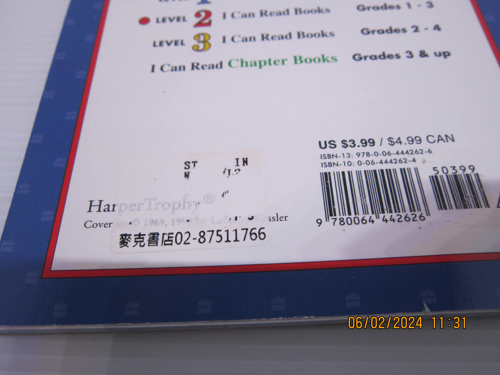 「二手書」I Can Read 2: Last One In is a Rotten Egg Kessler 英文讀本 | 蝦皮購物