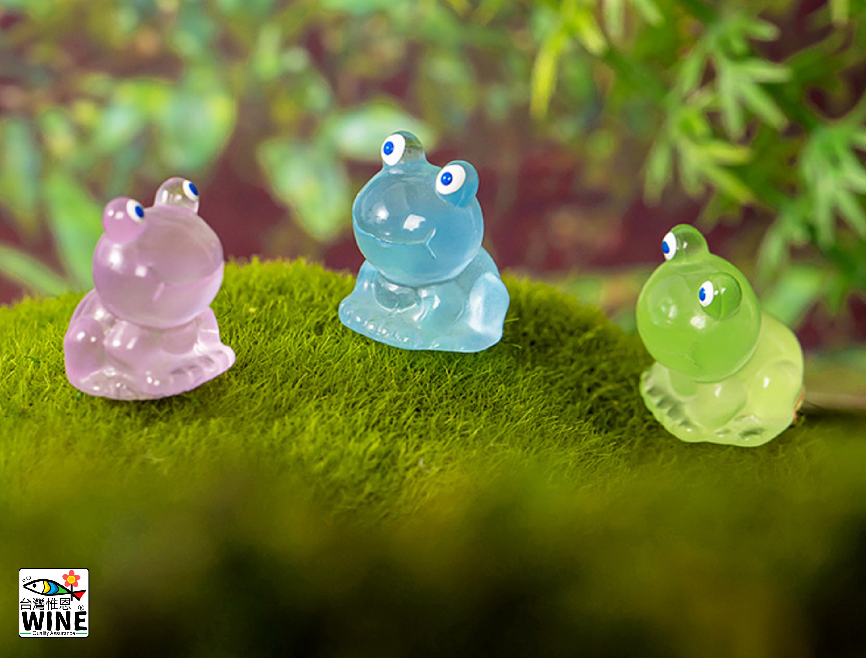 WINE台灣惟恩 微景觀 夜光青蛙 青蛙 蛙 夜光 園藝 室內佈置 | 蝦皮購物