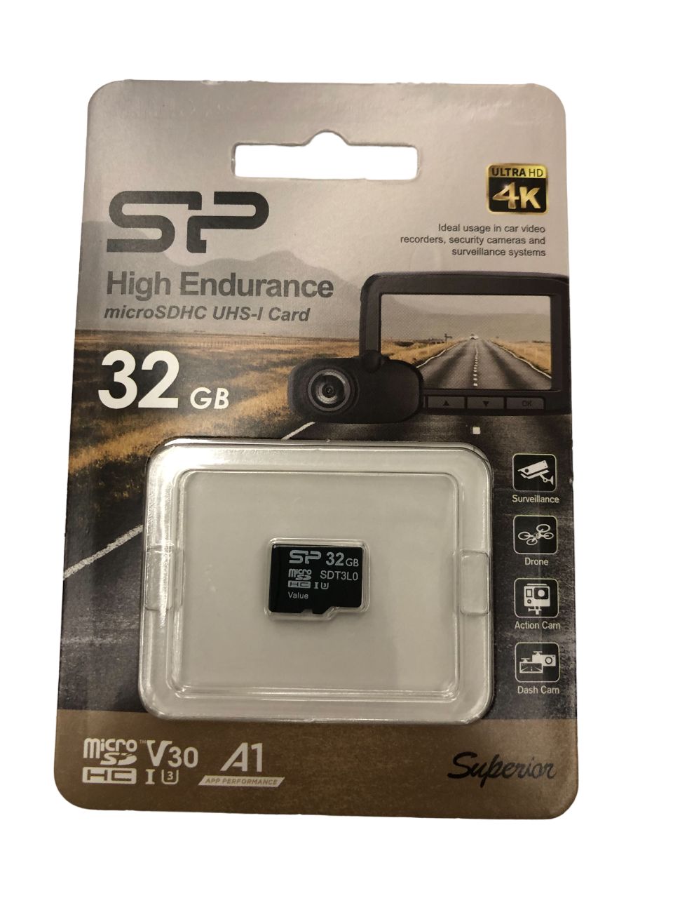 SP廣穎 4K 高轉速記憶卡32G U3 v30 Micro SD 4K記憶卡 行車記錄器 監視器專用記憶卡 | 蝦皮購物
