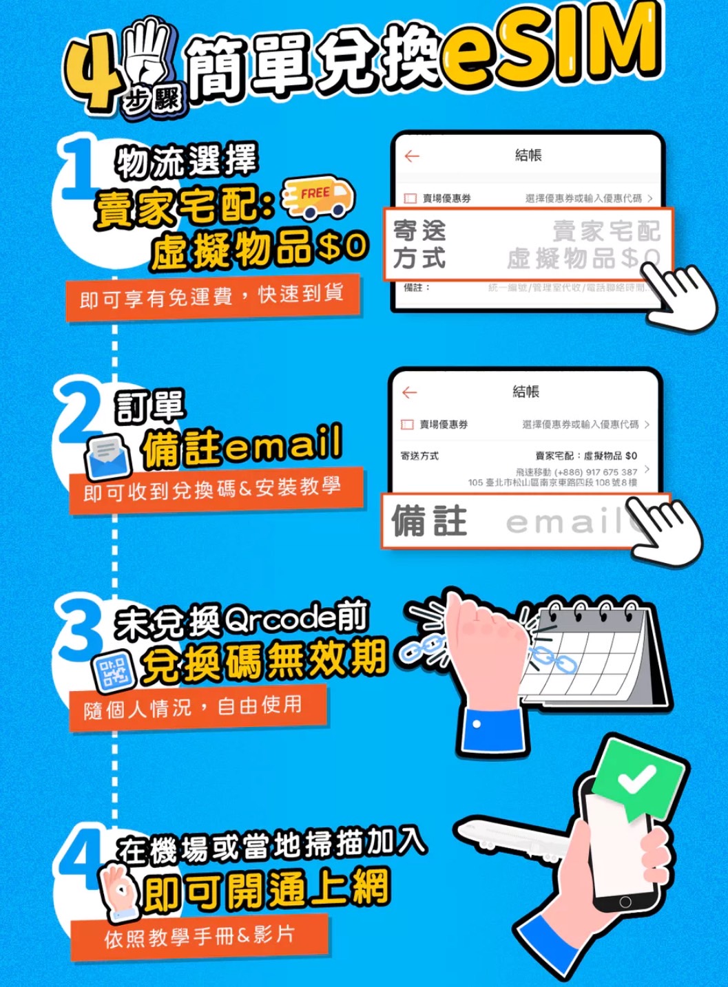 【韓國eSIM】三小時內發貨 免開通 吃到飽 3天~10天 5G/4G高速 SKT 韓國 網卡 esim | 蝦皮購物