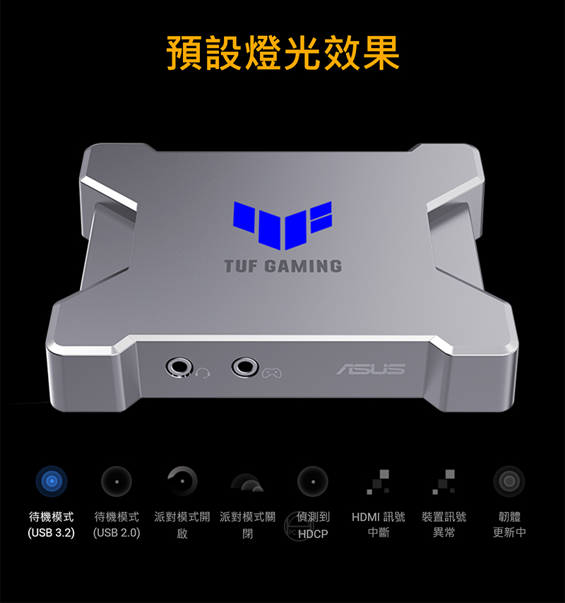 ASUS 華碩TUF Gaming Capture Box-FHD120 影像擷取盒OBS™認證UVC ASUS 華碩TUF Gaming Capture Box-FHD120 影像擷取盒OBS™認證UVC