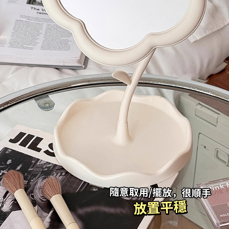 Suke.co 台灣現貨 ins 花朵 化妝鏡 少女心 化妝鏡 學生 宿舍 便攜 補妝鏡 鏡子 | 蝦皮購物