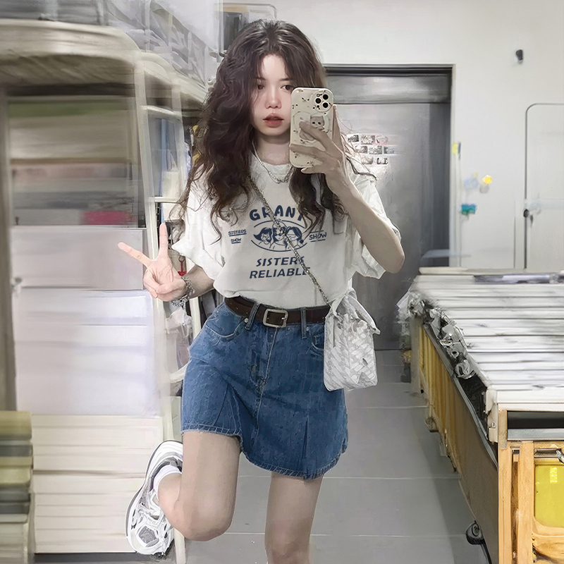 【PTPN】女生短袖 印花 t恤 好看衣服女 鹽系上衣 短袖t ins 風衣服 學生黨衣服 衣服女短袖 閨蜜裝 | 蝦皮購物