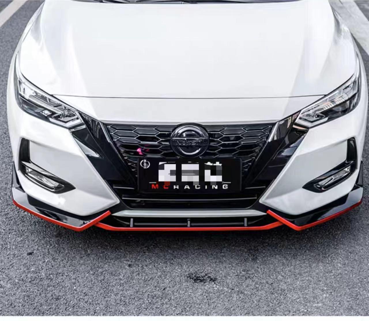 Nissan Sentra B18 14代仙草下巴改裝 前下巴 前定風翼 前唇 前鏟 侧裙後下巴 尾翼 水箱罩 | 蝦皮購物