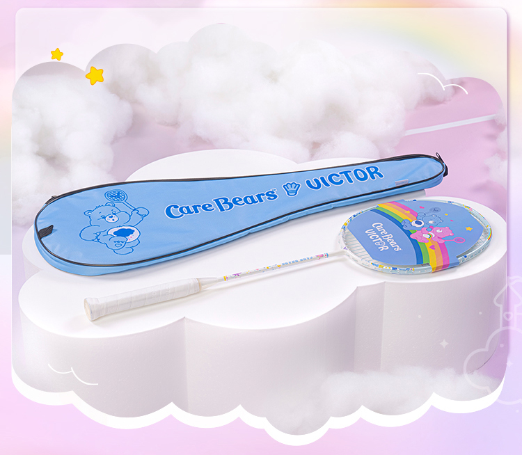 【唯羽生活】VICTOR 【 Care Bears】 神速 聯名系列 羽球拍 神速 ARS-CBC M 白青 羽拍 | 蝦皮購物