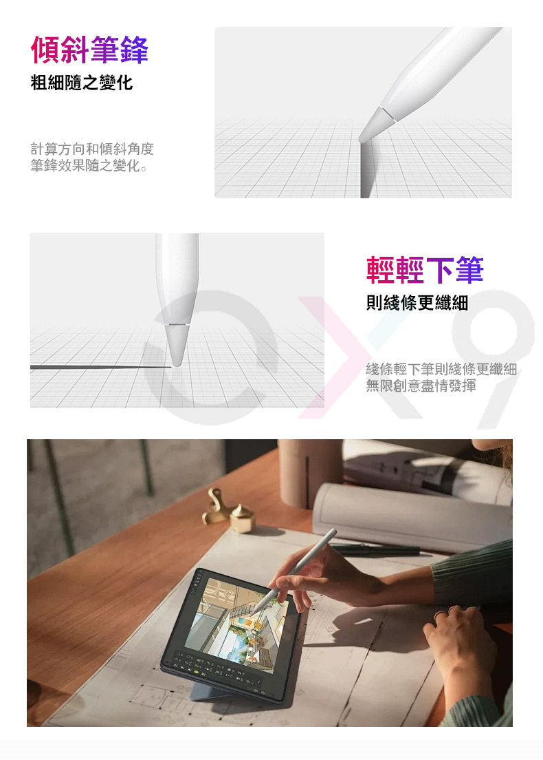 【台灣公司貨】OX9 applePencil 2024新款 ipad 電繪筆 觸控筆 電容筆 平板觸控筆 手寫筆 平板 | 蝦皮購物
