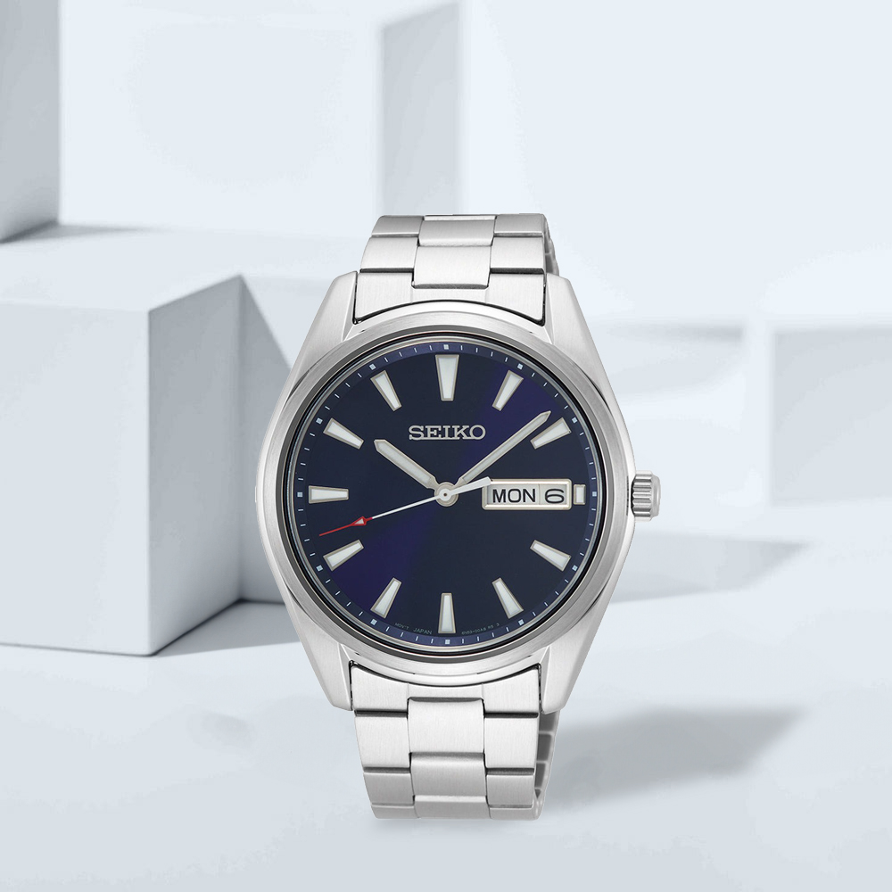 ⏰ACE愛時⏰ SEIKO 精工 CS經典系列 SUR341P1 銀藍 贈送拆帶針 夜光 指針 日期顯示 防水 手錶 | 蝦皮購物