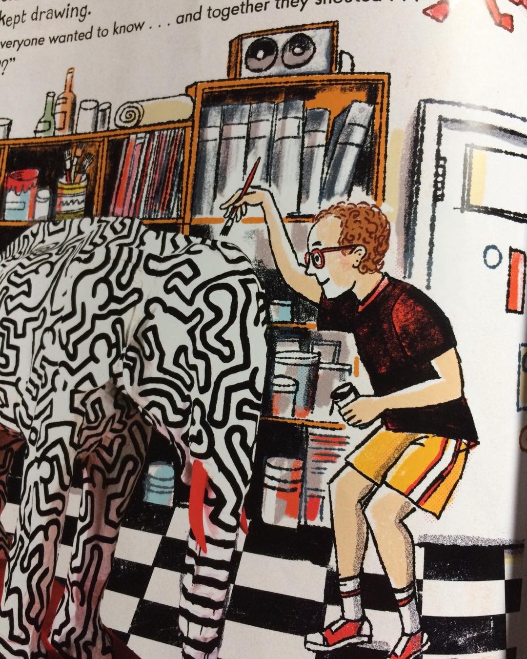 現貨精裝英文繪本Keith Haring ─ The Boy Who Just Kept Drawing缺書店 | 蝦皮購物