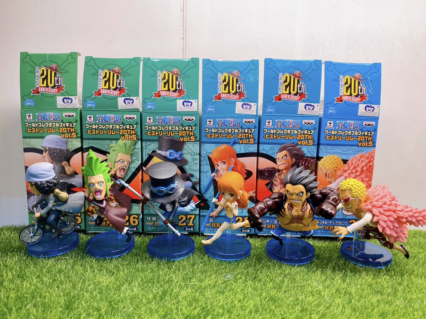 「Vic Toy」二手拆擺 店內展示品 海賊王 代理版 WCF 系列 20th 全套 奔跑 跑跑 公仔 單售 | 蝦皮購物