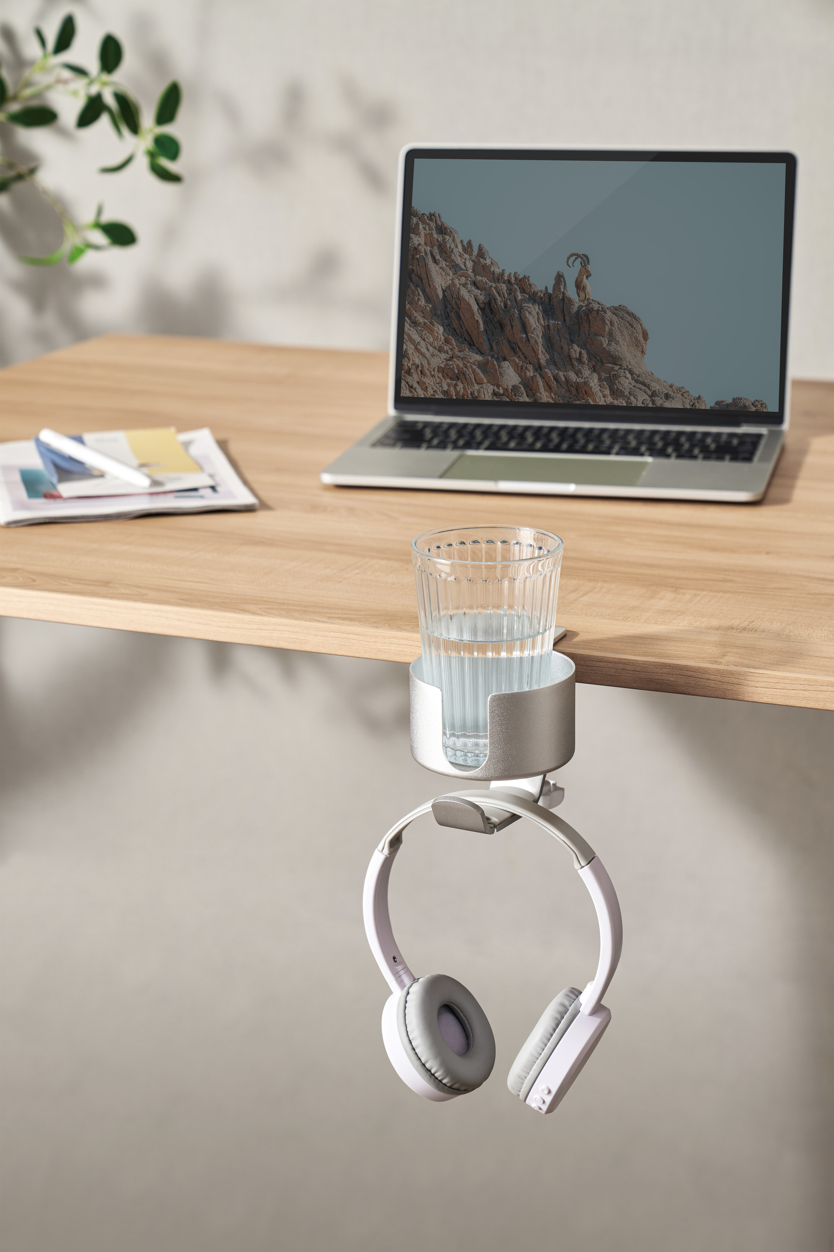 【瑞米 Raymii】 LSA-73 鋁合金夾桌式耳機掛勾支架杯架 杯架 電競耳麥架 收納架 全罩式耳機桌面收納 | 蝦皮購物