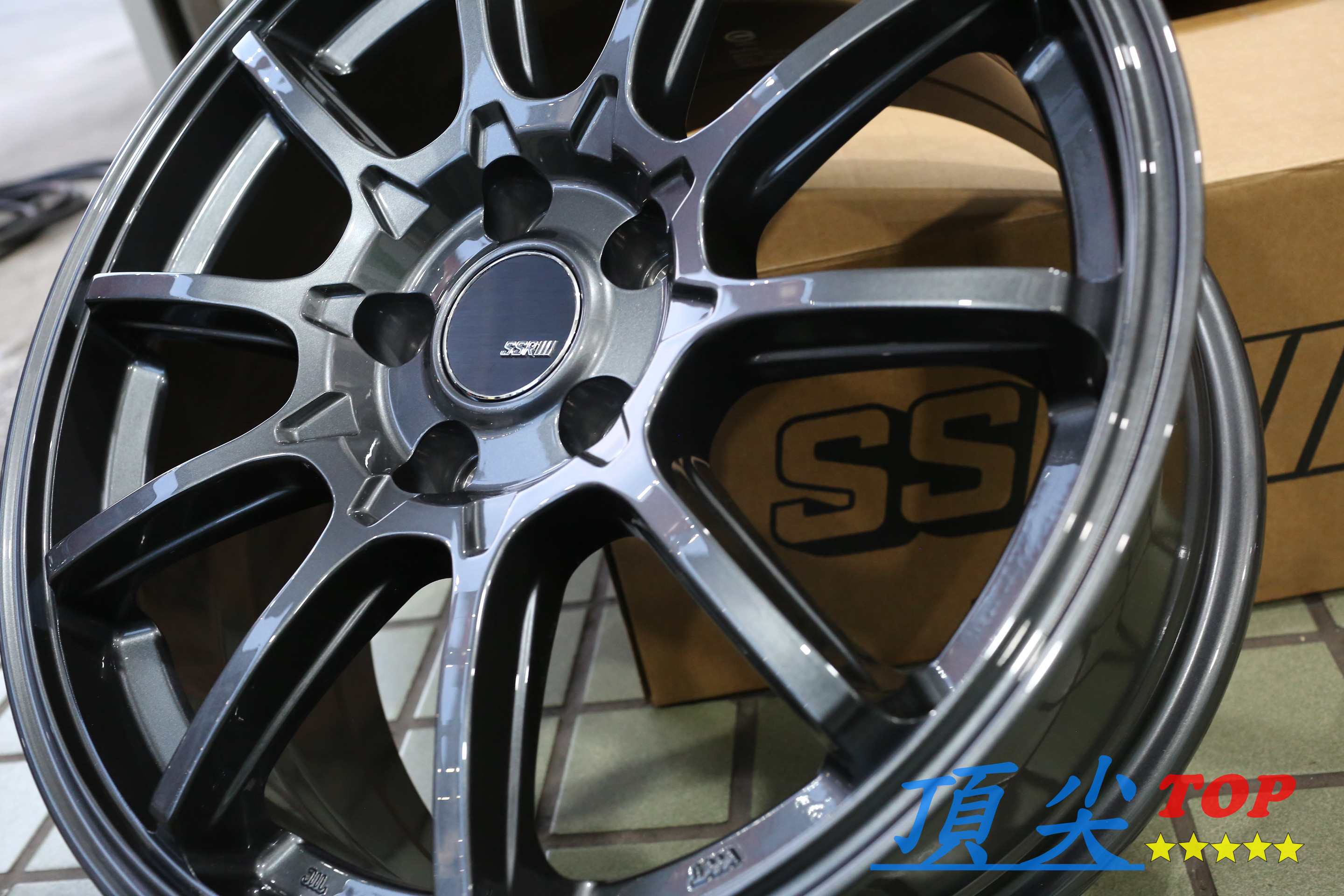 【頂尖】全新SSR鋁圈 GTV05 18吋/19吋 旋壓鋁圈 8J 5X100/5X114/5X112 亮鐵灰 | 蝦皮購物