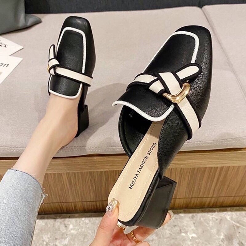 【Joyishoes 台灣出貨】低跟半拖 包頭拖鞋 懶人鞋 穆勒鞋 前包後空 低跟穆勒鞋 低跟懶人拖#692 9501 | 蝦皮購物