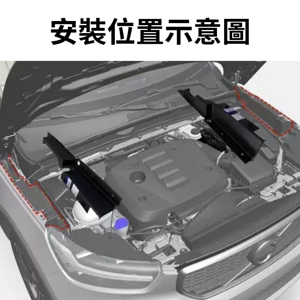 台灣出貨🚛 VOLVO XC40 原廠 引擎室 兩側 擋板 樹葉擋板 機艙 縫隙 落葉擋板 隔板 引擎擋板 T2 T3 | 蝦皮購物
