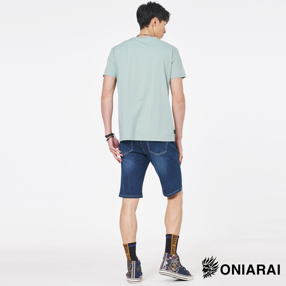 BLUE WAY 鬼洗 ONIARAI - 男款 和藝術福虎側鬼短TEE(淺綠) | 蝦皮購物