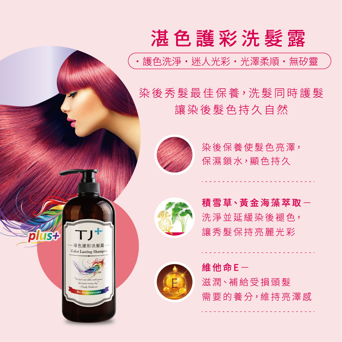 【官方賣場】TJ PLUS 湛色護彩洗髮露-950ml (護色洗髮乳) | 蝦皮購物
