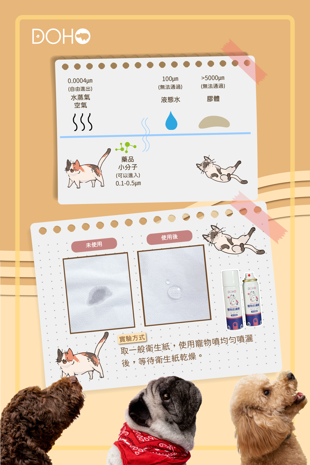 DOHO 寵物皮膚噴 寵物液態OK繃 解決寵物毛小孩舔咬 淺層傷口問題 保護皮膚 緩解搔癢 | 蝦皮購物