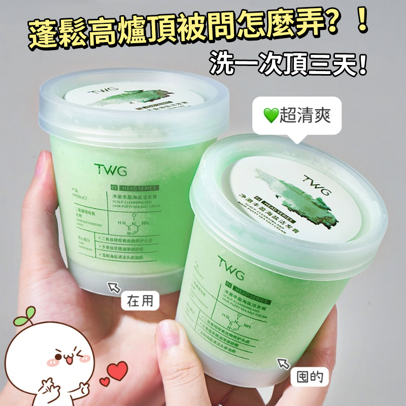 Suke.co 台灣現貨 TWG 淨澈豐盈 不出油一整天 海鹽潔髮膏 油頭救星 清潔頭皮 洗髮膏 去油味 超清爽 洗髮膏 | 蝦皮購物