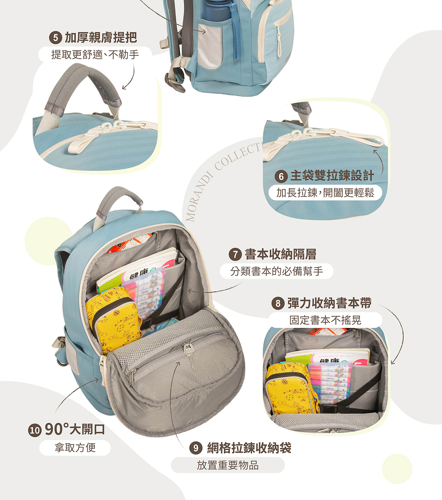 【IMPACT】怡寶 | 莫蘭迪系列成長型護脊書包-3色 IM00305 | 蝦皮購物