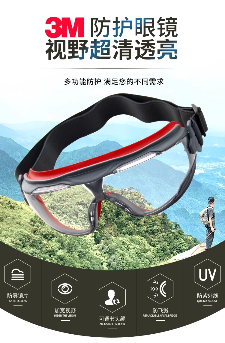 3M GA501SGAF護目鏡3M500系列3M1711防沖擊GA501勞保防塵透明防飛濺防霧防風沙騎行防護眼鏡 | 蝦皮購物