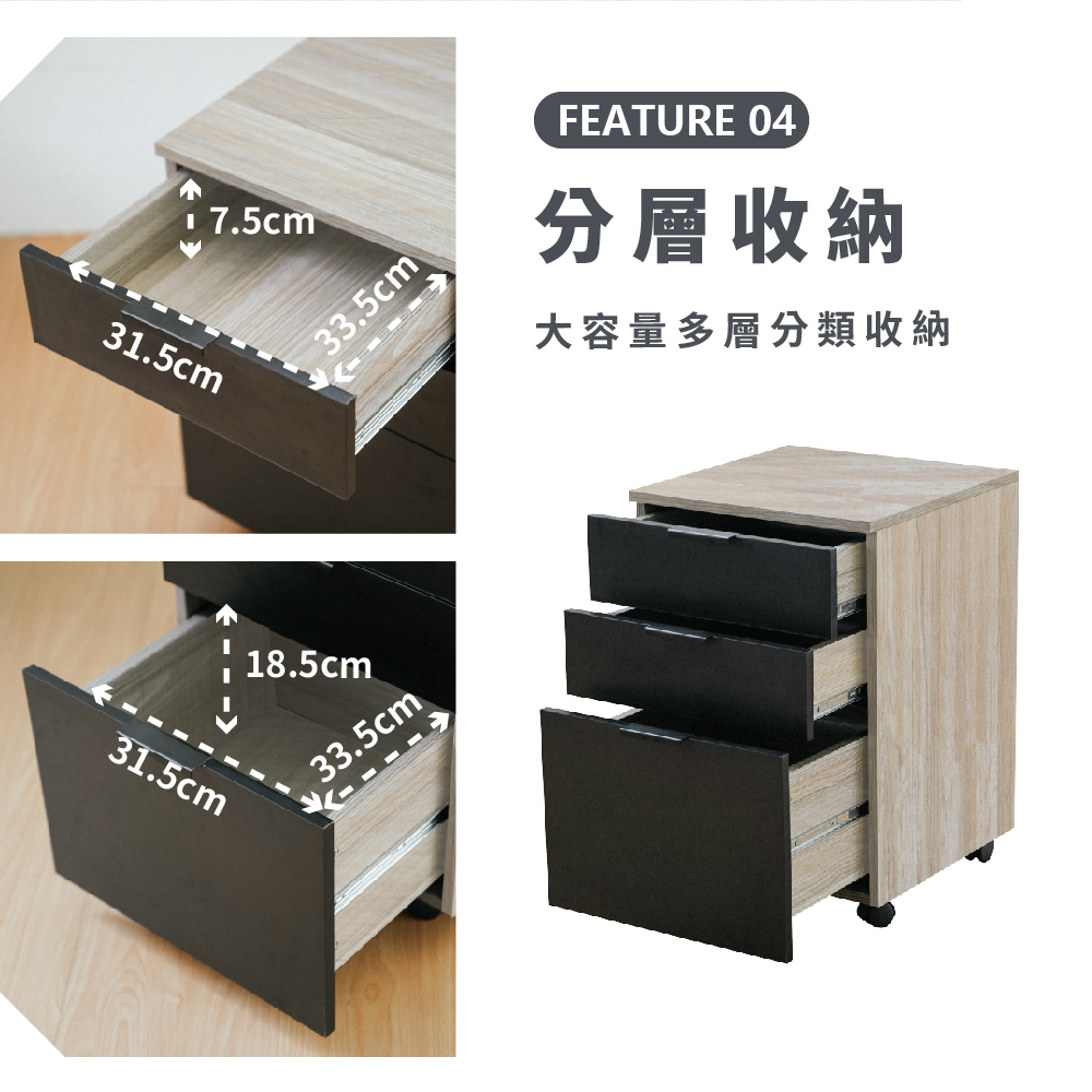 RICHOME 福利品 DR-264 奧斯陸公文櫃 抽屜櫃 活動櫃 文件櫃 桌下收納 移動櫃 邊櫃 床頭櫃 茶几 電話桌 | 蝦皮購物