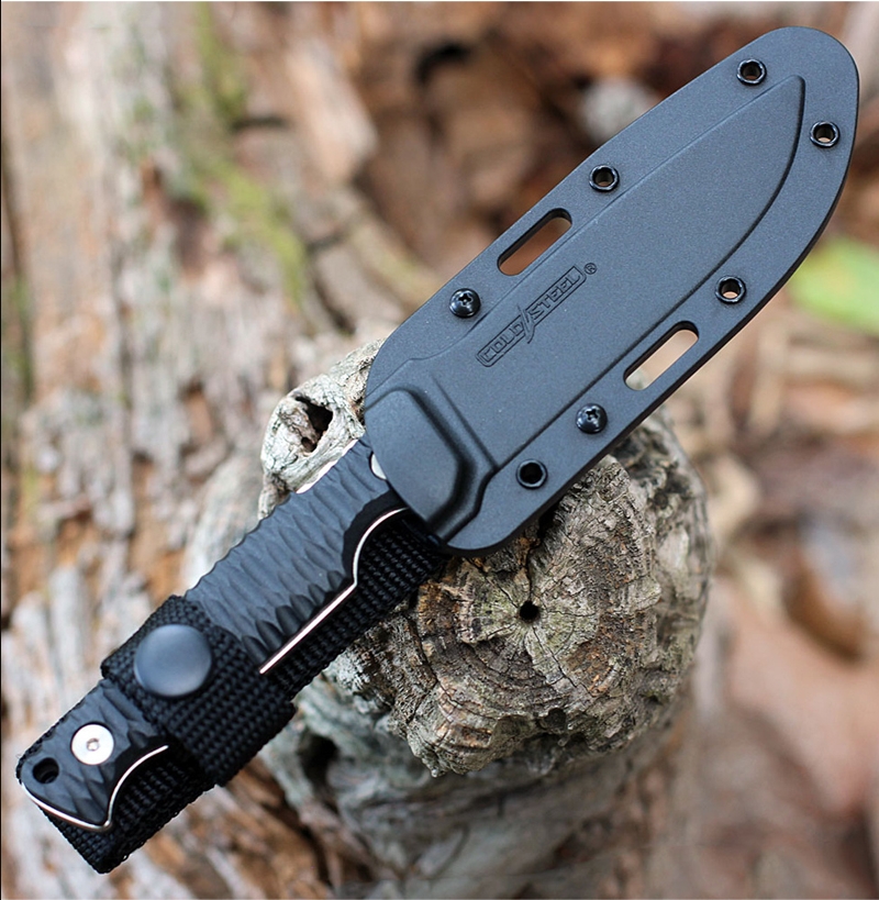 COLD STEEL Razor Tek 4吋黑GFN 柄直刀 -4116鋼 (磨光處理) / FX-4RZR 詮國 | 蝦皮購物