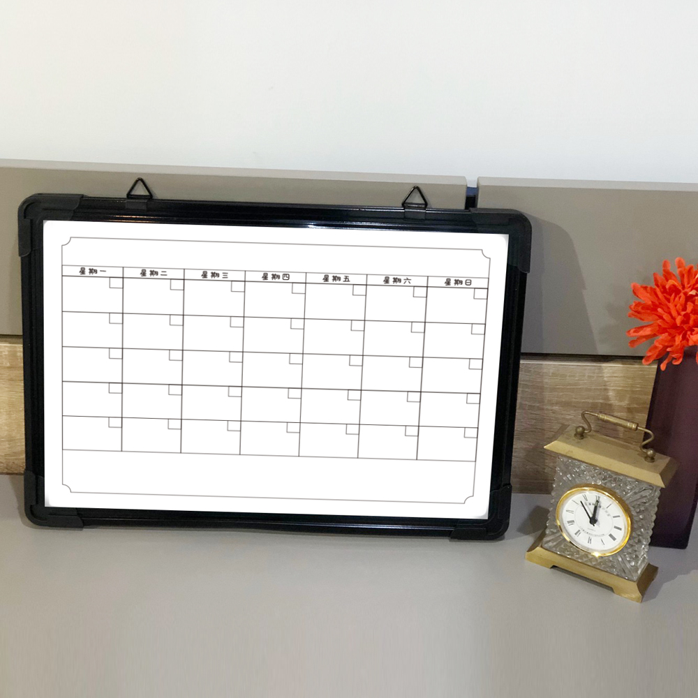 【WTB極黑框】尺寸30x42cm 磁性白板 掛式白板 單面雙面白板 月份行事曆 週計劃 每日記事板 書寫板 備忘板 | 蝦皮購物